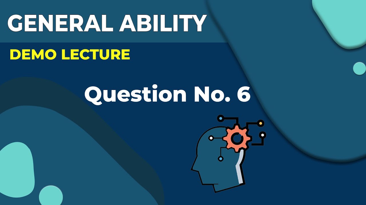 Analytical Reasoning |General Science and Ability paper 2016 | Solved ...