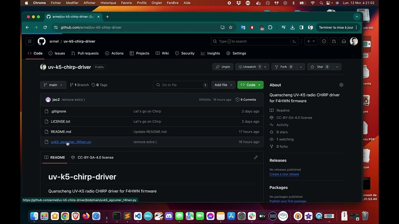 Mise en œuvre de Chirp avec un driver dédié pour le firmware F4HWN sur ...