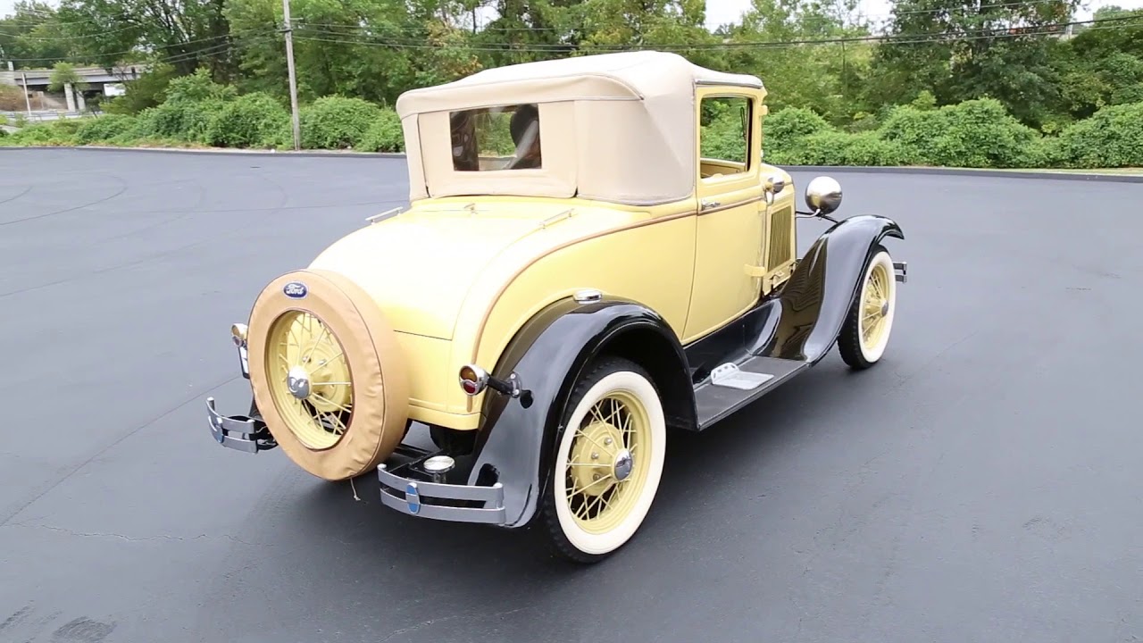 1930 Ford Model A 3 Window Sport Coupe - YouTube