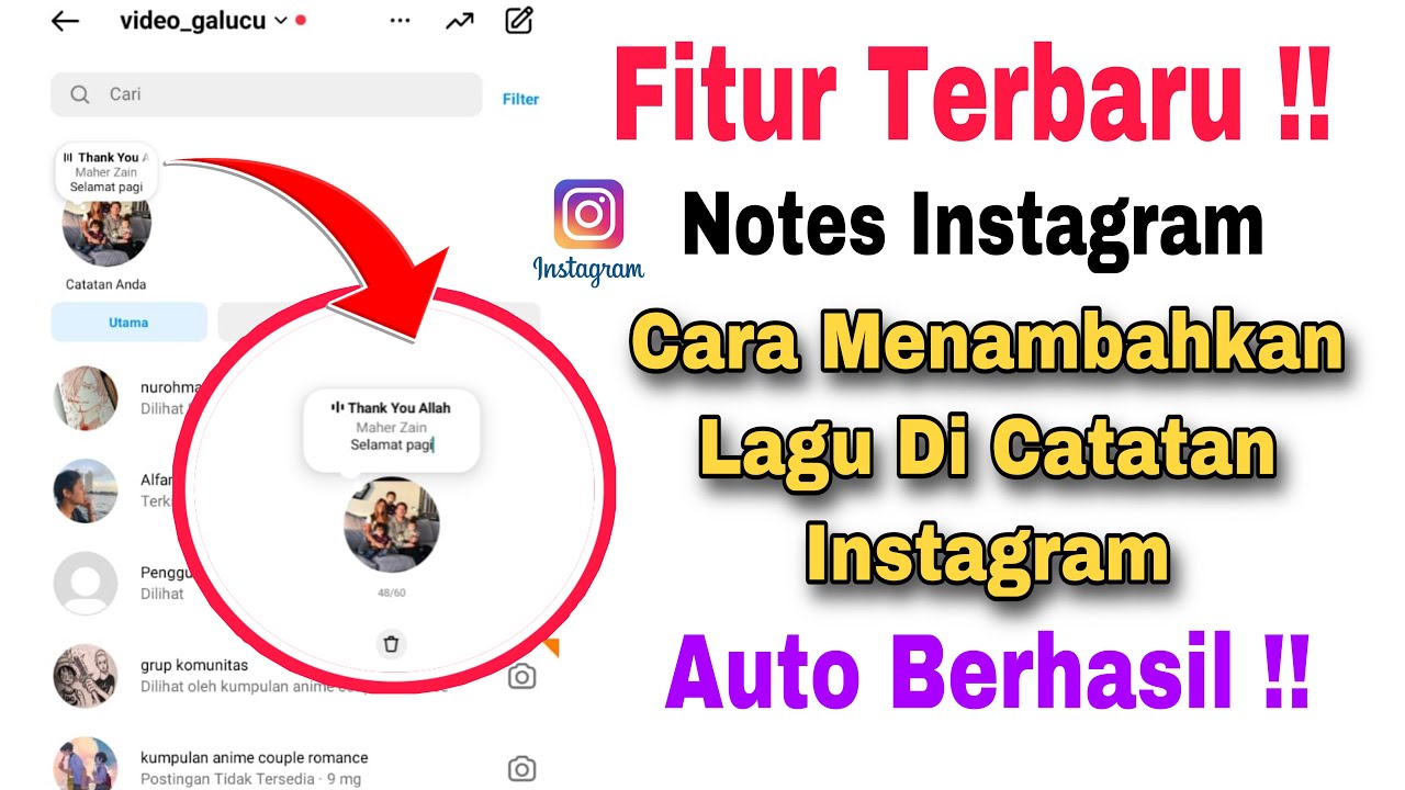 Cara Menambahkan Lagu Di Catatan IG | Fitur Terbaru Instagram - YouTube