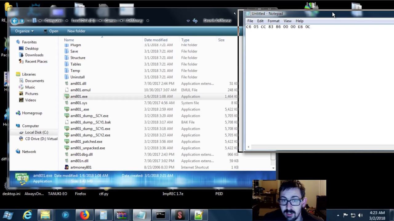 Manually unpack UPX with Olly - YouTube