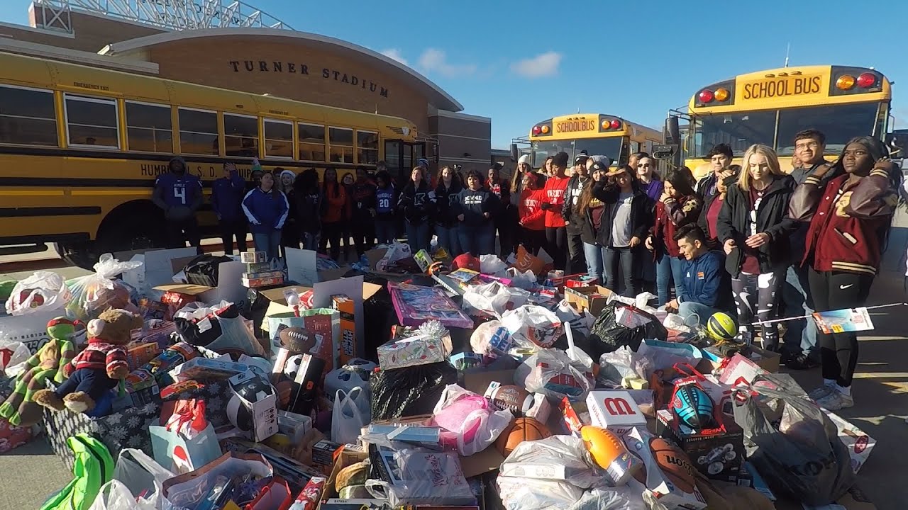 Humble ISD Fill the Bus Holiday Toy Drive benefiting HAAM - YouTube