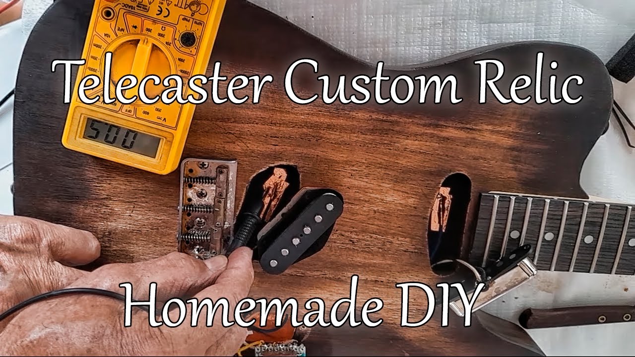 TELECASTER CUSTOM RELIC - Homemade DIY guitar building - YouTube