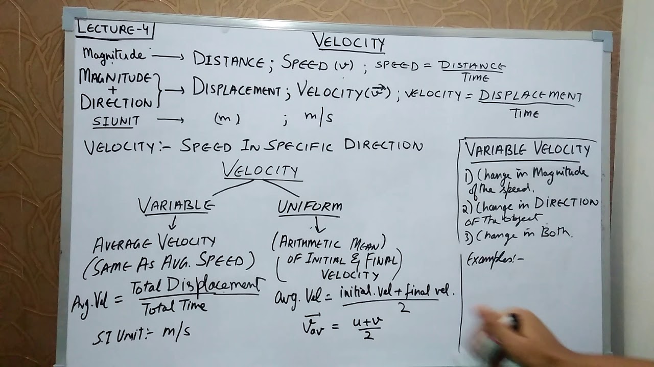 Ncert Class 9: Chapter-8 : Motion :- Velocity - YouTube