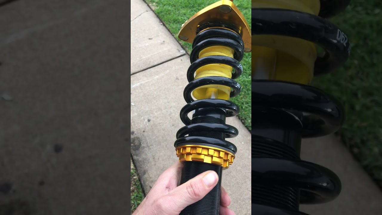 Yellow speed racing coilovers - YouTube