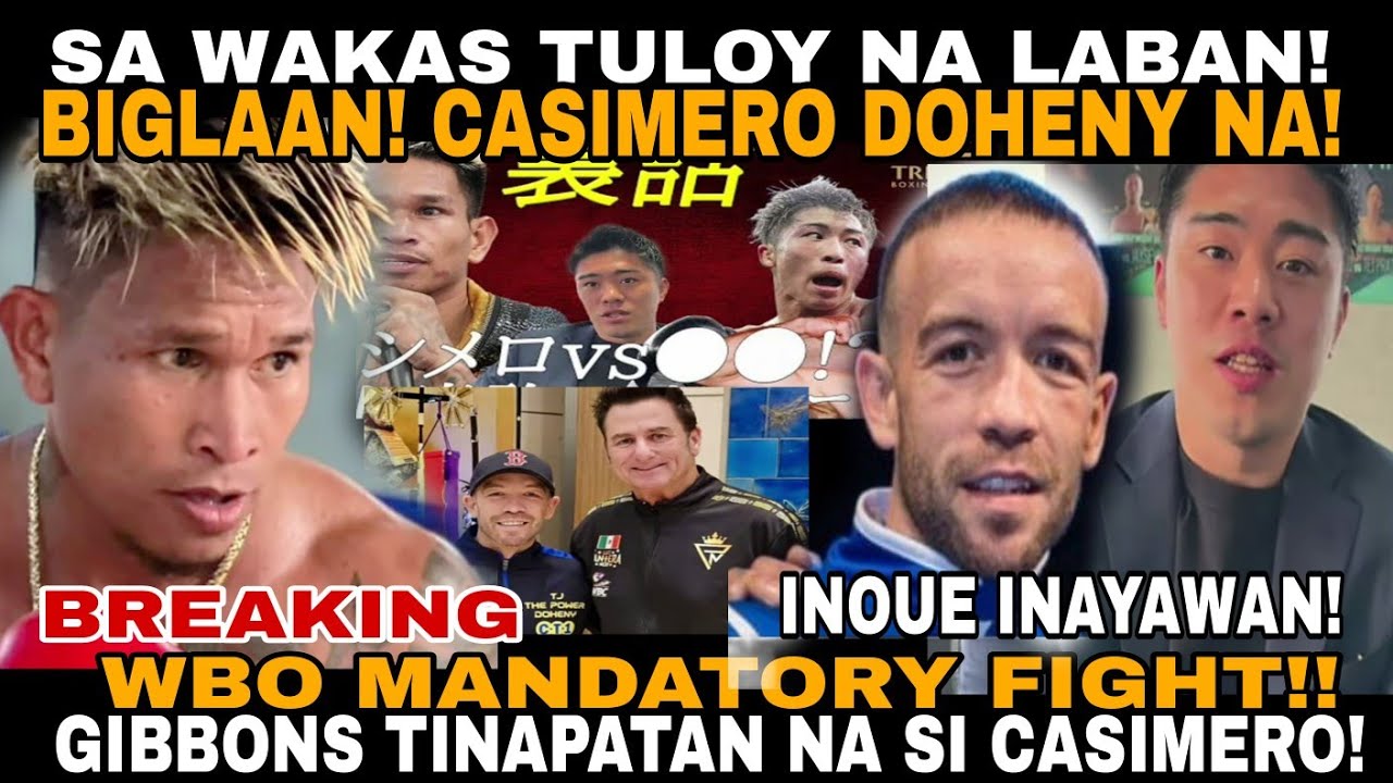 BIGLAAN! CASIMERO DOHENY NA WBO TITLE ELIMINATOR SA JAPAN! APPROVED KAY ...