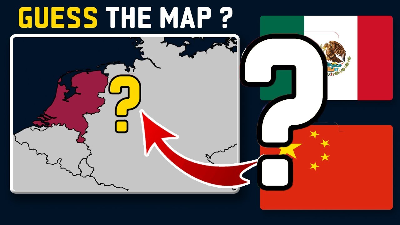Guess The Country on The Map | Geography Quiz Challenge - YouTube