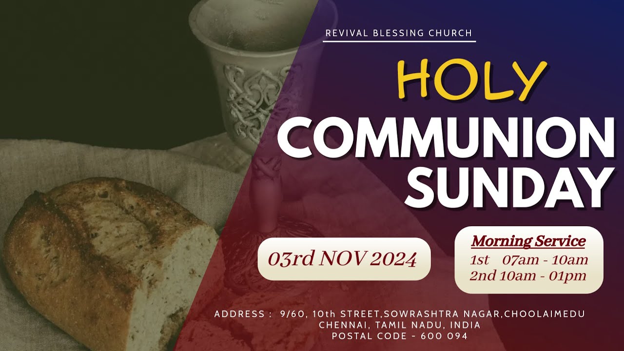 03-NOV-2024 || SUNDAY COMMUNION SERVICE- 2 || PASTOR P.S STEPHEN ...