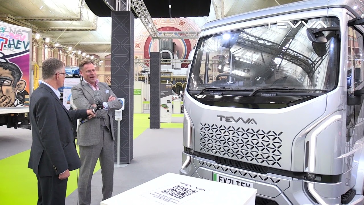 Tevva launches new British-built 7.5-tonne all electric truck - YouTube