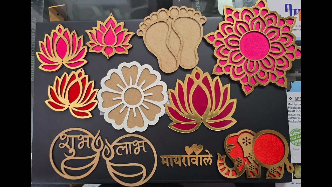 A1 Quality Rangoli Design Cutting with Laser Cutting Machine 4*3 by AM ...