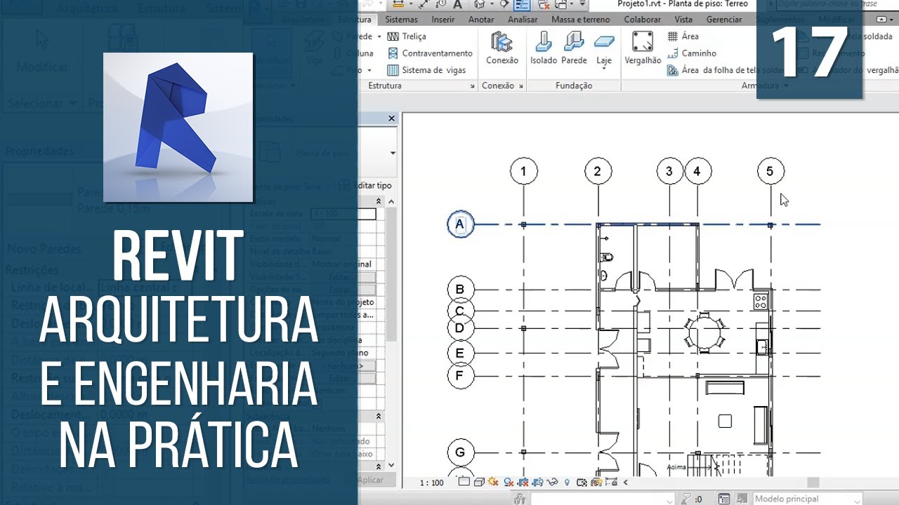 Lançando os Eixos | Revit Arquitetura e Engenharia na Prática - YouTube