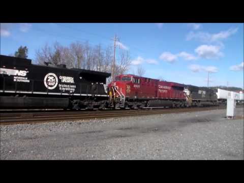NS 9252 (OLS) And CP 8939 (Strathcona's) on NS 21M - Hershey PA - YouTube