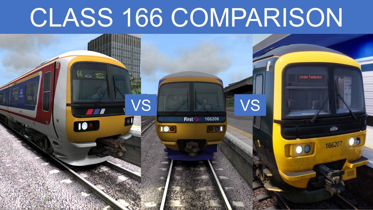 *10 YEAR DIFFERENCE* Class 166 Comparison - Train Simulator VS Train ...