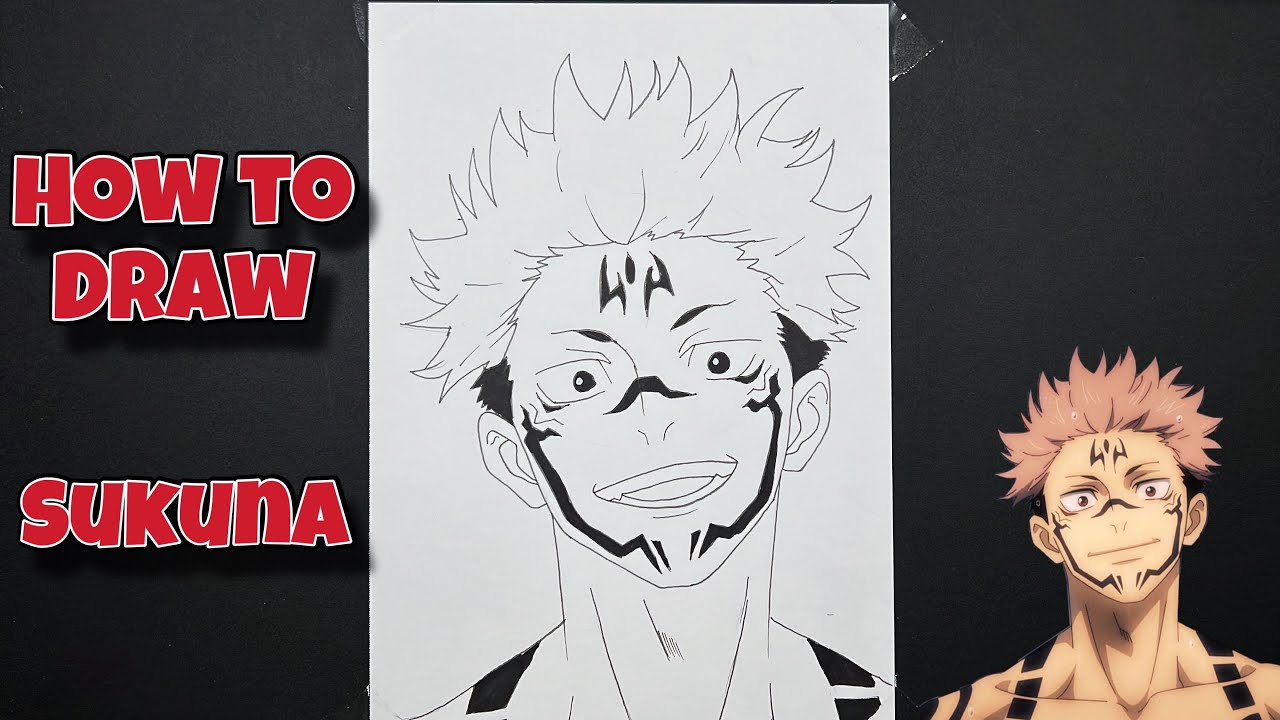 How To Draw Sukuna | Jujutsu Kaisen | Step By Step #drawing # ...