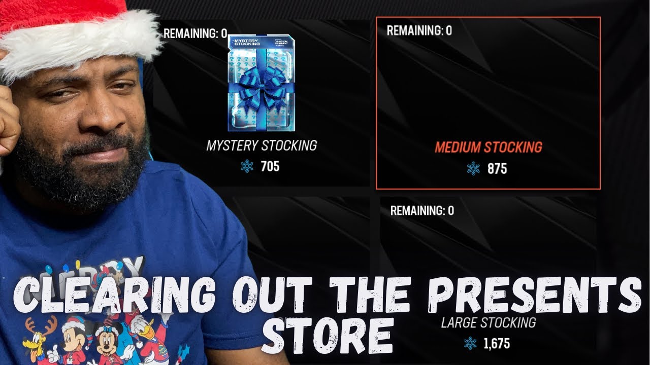 CLEARING OUT THE PRESENT STORE ONE FINAL TIME IN MADDEN 25! - YouTube