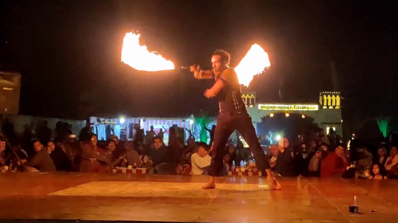 Amazing FIRE DANCE Performance | DUBAI Desert Safari - 2020 - YouTube