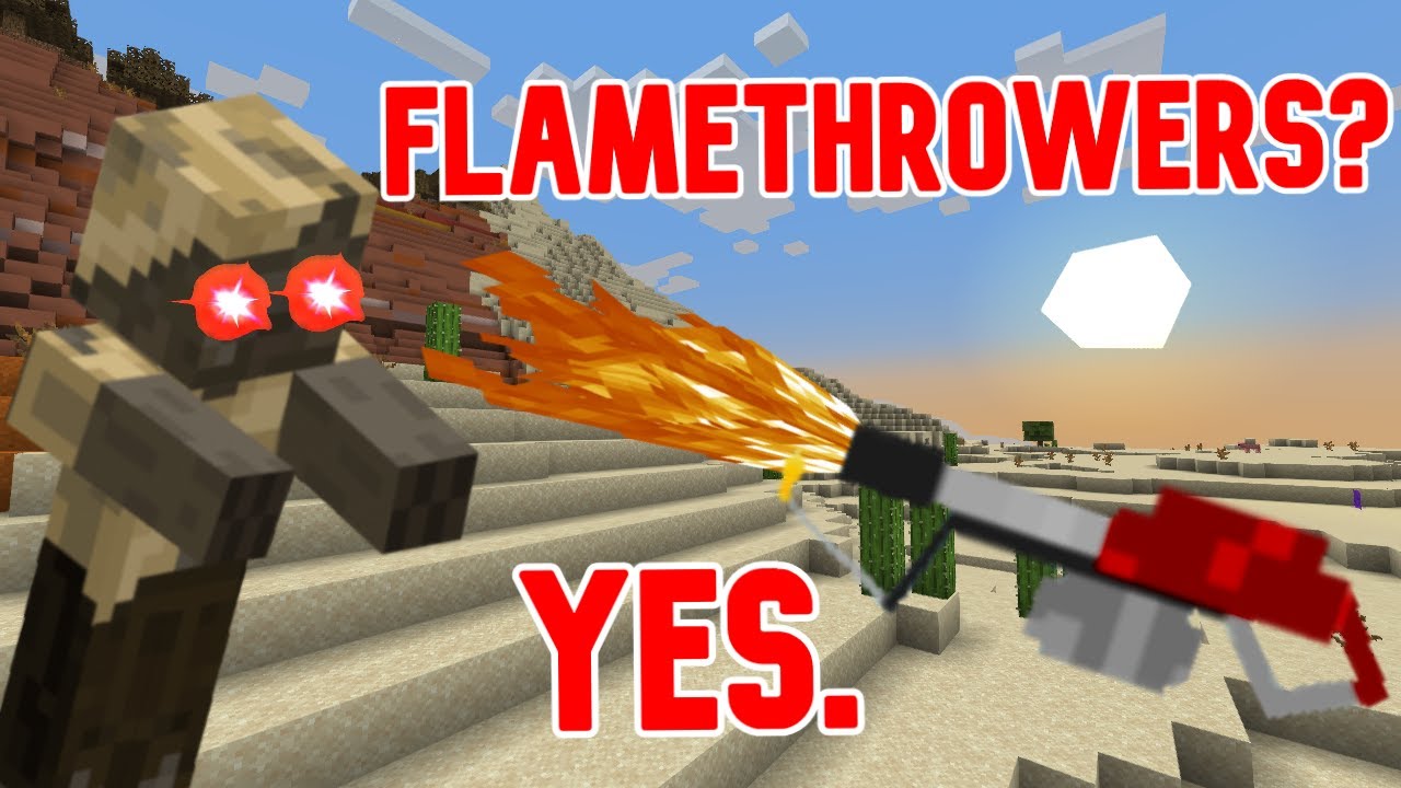 Minecraft Flamethrower Data Pack - YouTube