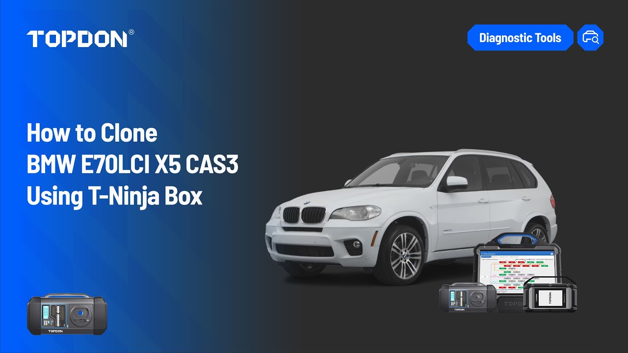 How to Clone BMW E70LCI X5 CAS3 Using T-Ninja Box - YouTube