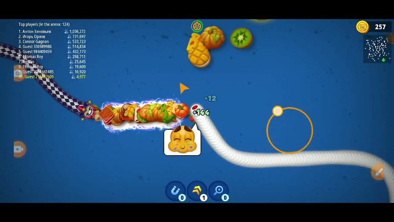 Worms zones io Biggest Snack New update Worms 🐍🪱 - YouTube