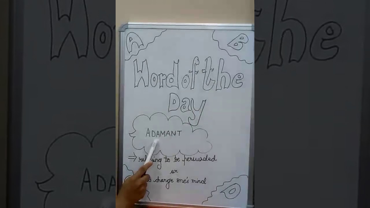 Word Of The Day -Adamant meaning "refusing to be persuaded or to change ...