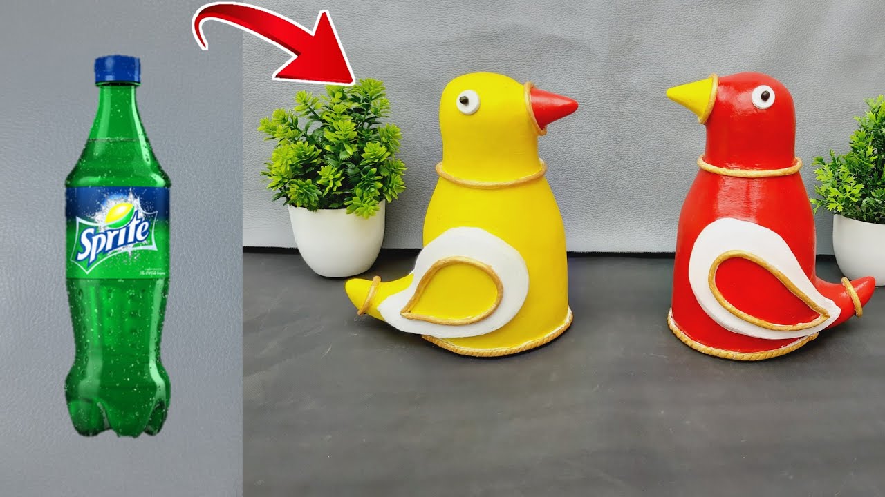 Plastic bottle Birds Craft • Love Couples Bird Showpiece • Home ...