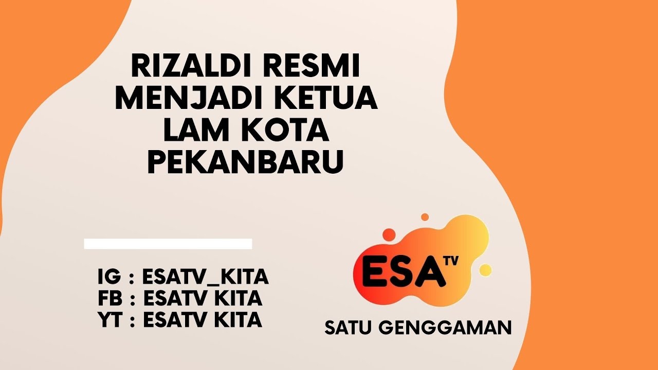 RIZALDI PUTRA RESMI KETUA LAM KOTA PEKANBARU - YouTube