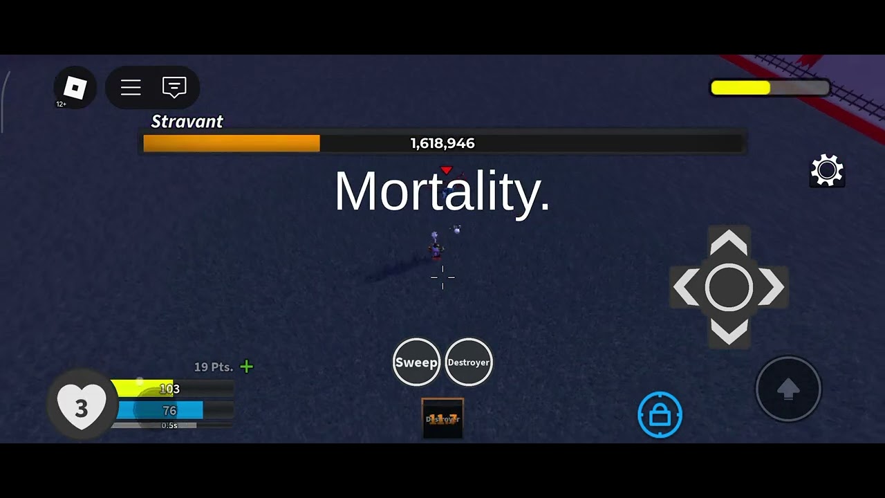Roblox skill based boss fight stravant - Mobile solo win - YouTube