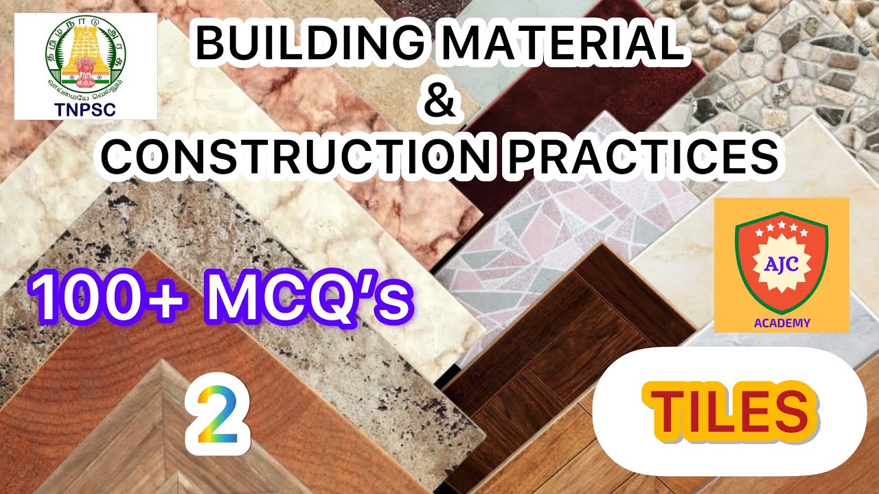 TNPSC/Building Material and Construction Practices/Tiles MCQs - 2 - YouTube