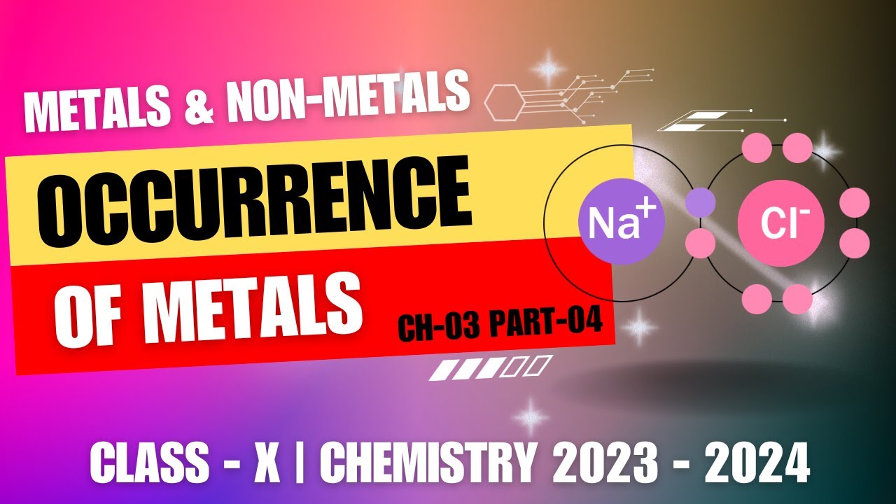 Occurrence of metals | Metals & Non-Metals | Ch03 | Part 04 | Chemistry ...