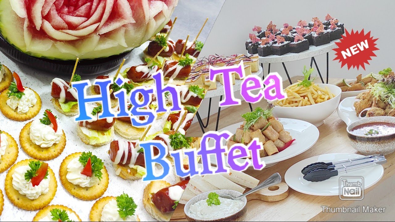 High Tea Buffet 🧑‍🍳🥞🍕 - YouTube