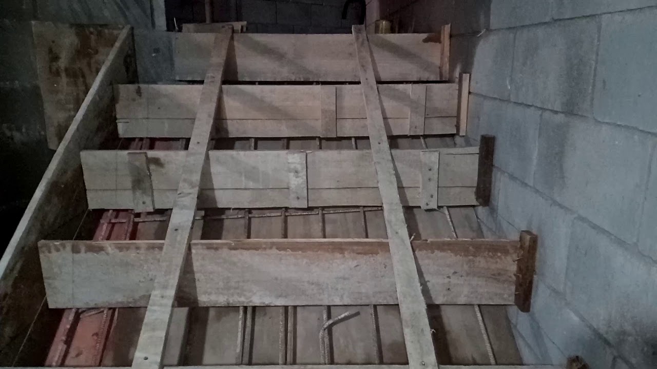 Escada Pronta pra Concretagem # Bloco Estrutural - YouTube