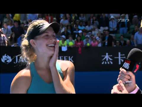 Eugenie Bouchard's big moment