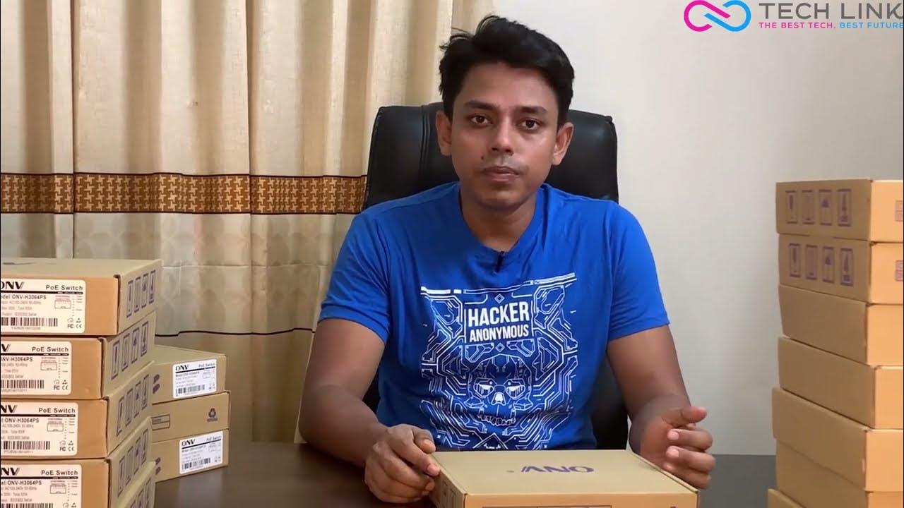 ONV H3064PS ONV PoE Switch Best Price in Bangladesh | Model: ONV H3064PS | TechLink - YouTube