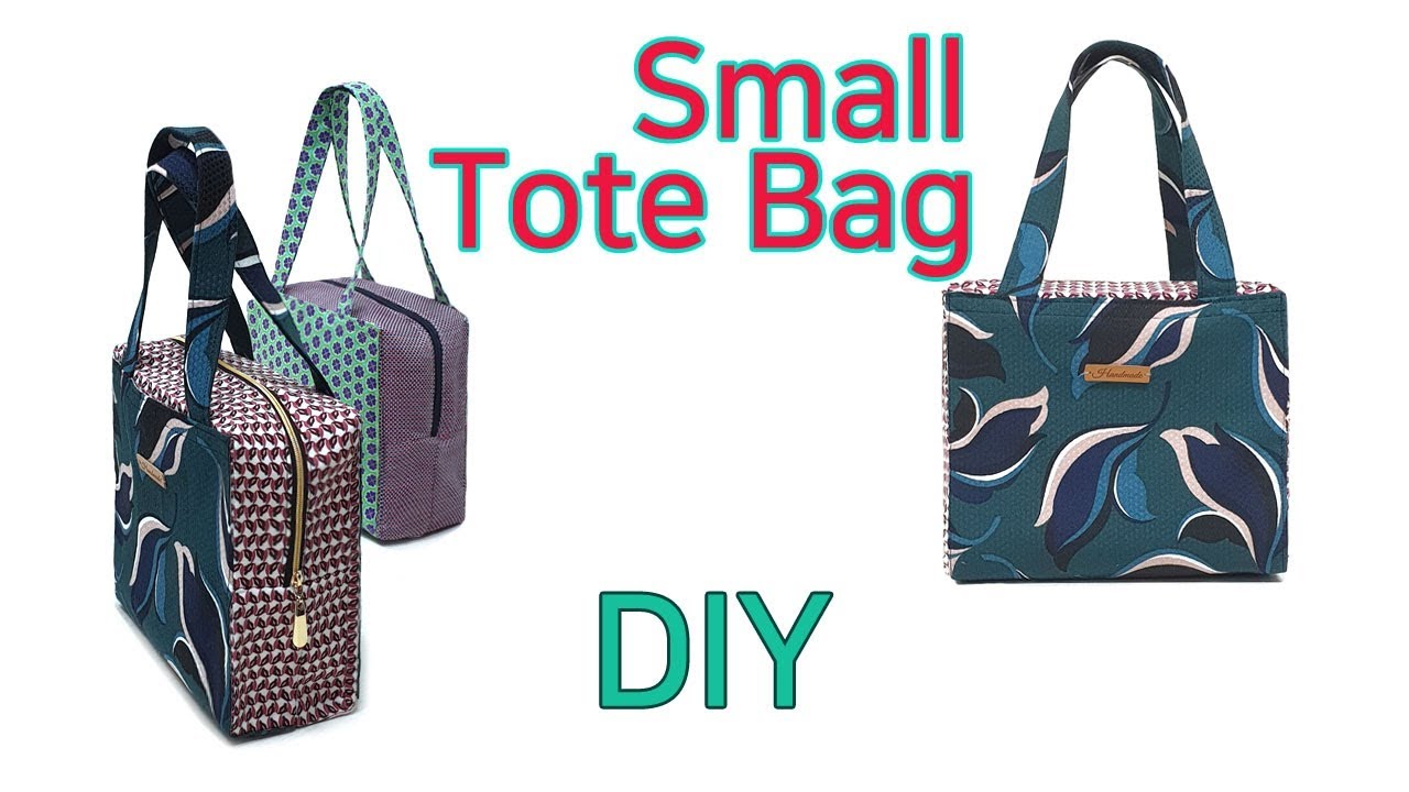 DIY Make a tote bag/Small Tote Bag tutorial/토트백 만들기/작은 토트백/ Sie eine ...