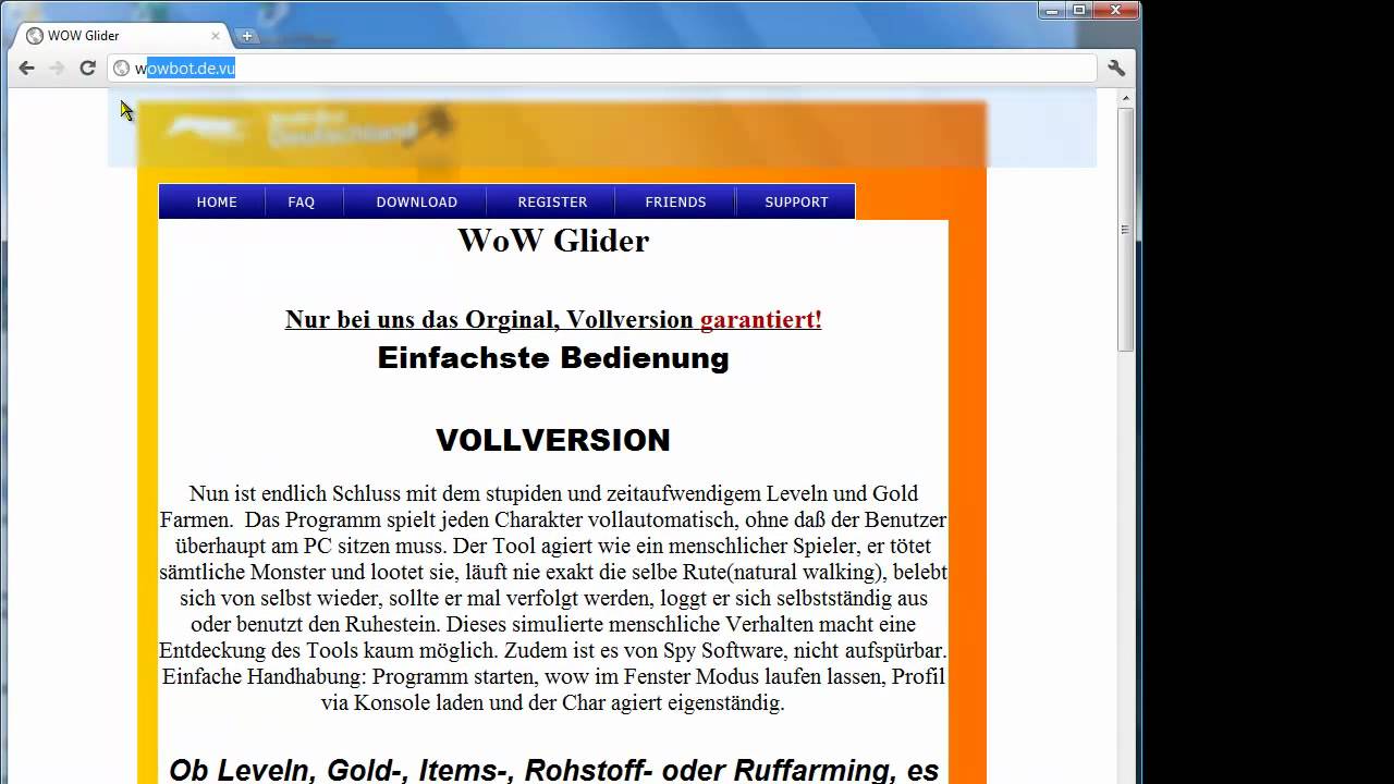 WOW Glider Bot - YouTube