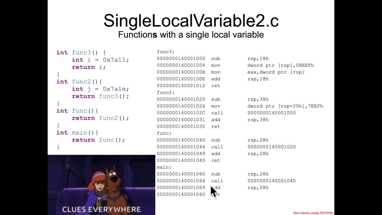 Local Variables: Mystery Listery 3 Solved Part 1 - Architecture 1001: x86-64 Assembly - YouTube