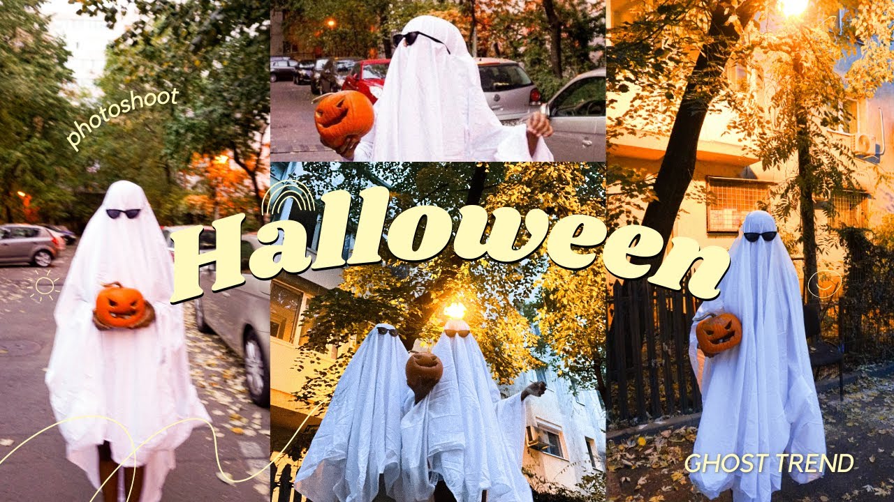 trying the tiktok GHOST TREND | halloween vlog - YouTube