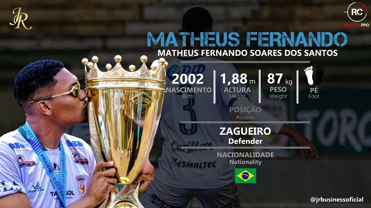 Matheus Fernando - Zagueiro (Defender) - 2024 - YouTube