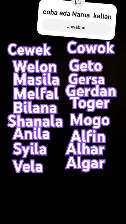 ada nama kalian gak coba komen😄😄 - YouTube