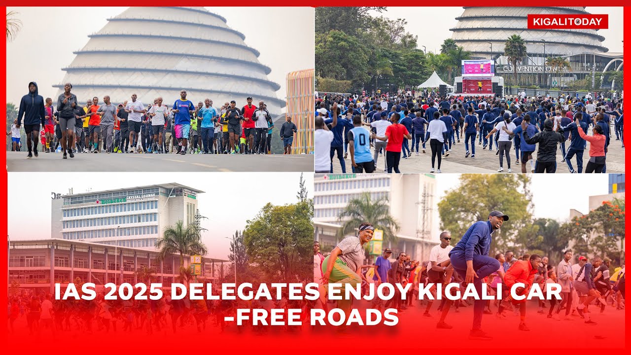 IAS 2025 Delegates Enjoy Kigali Car-Free Roads - YouTube