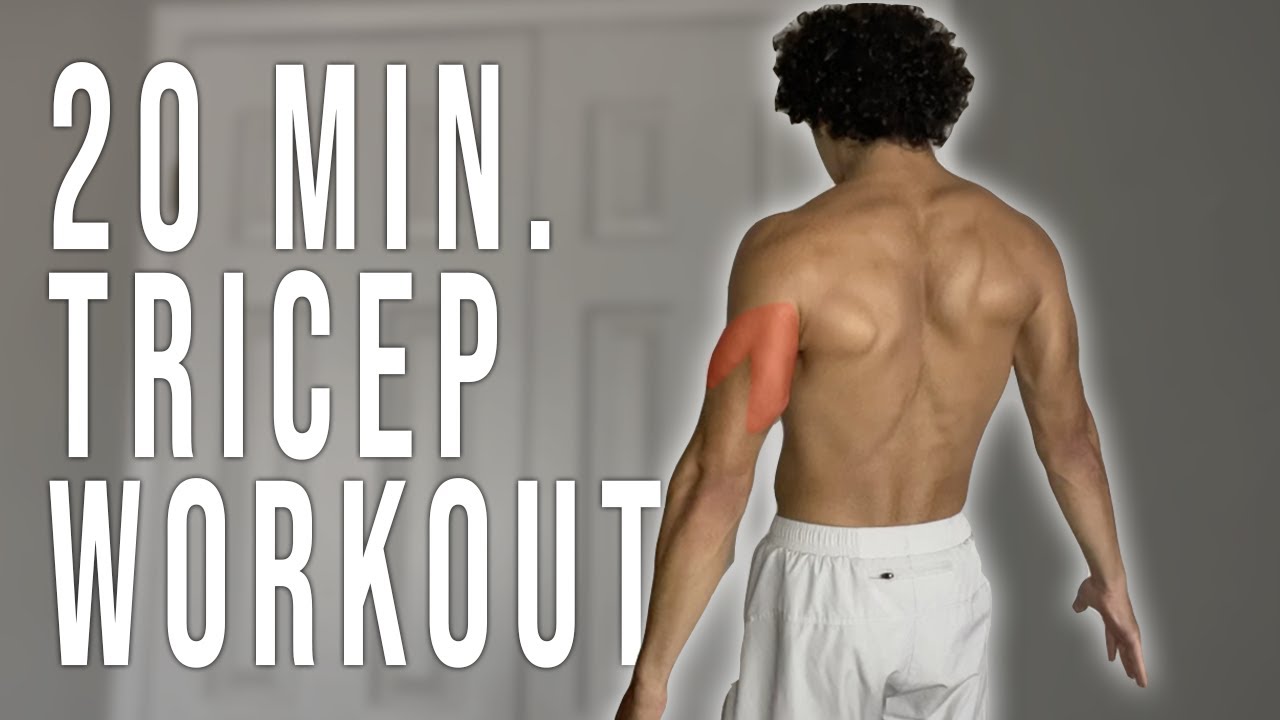 20 Min. Home Tricep Workout (No Equipment Needed) - YouTube