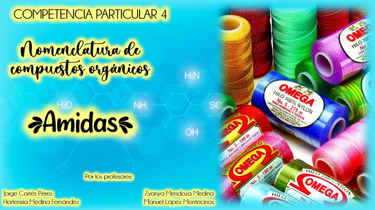 QII. Video 23 Nomenclatura de compuestos orgánicos. Amidas - YouTube