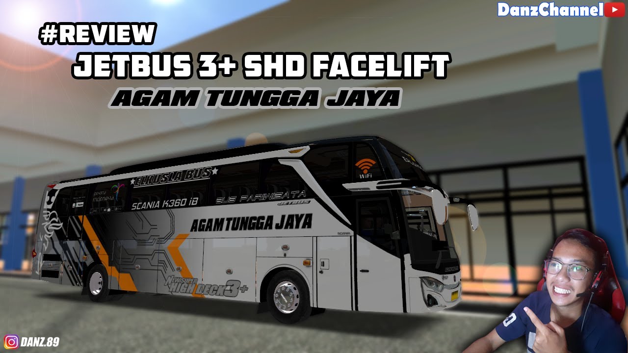REVIEW JETBUS 3+ SHD FACELIFT PUNYA NYA ATJ TERBARU || UKTS MOD ...