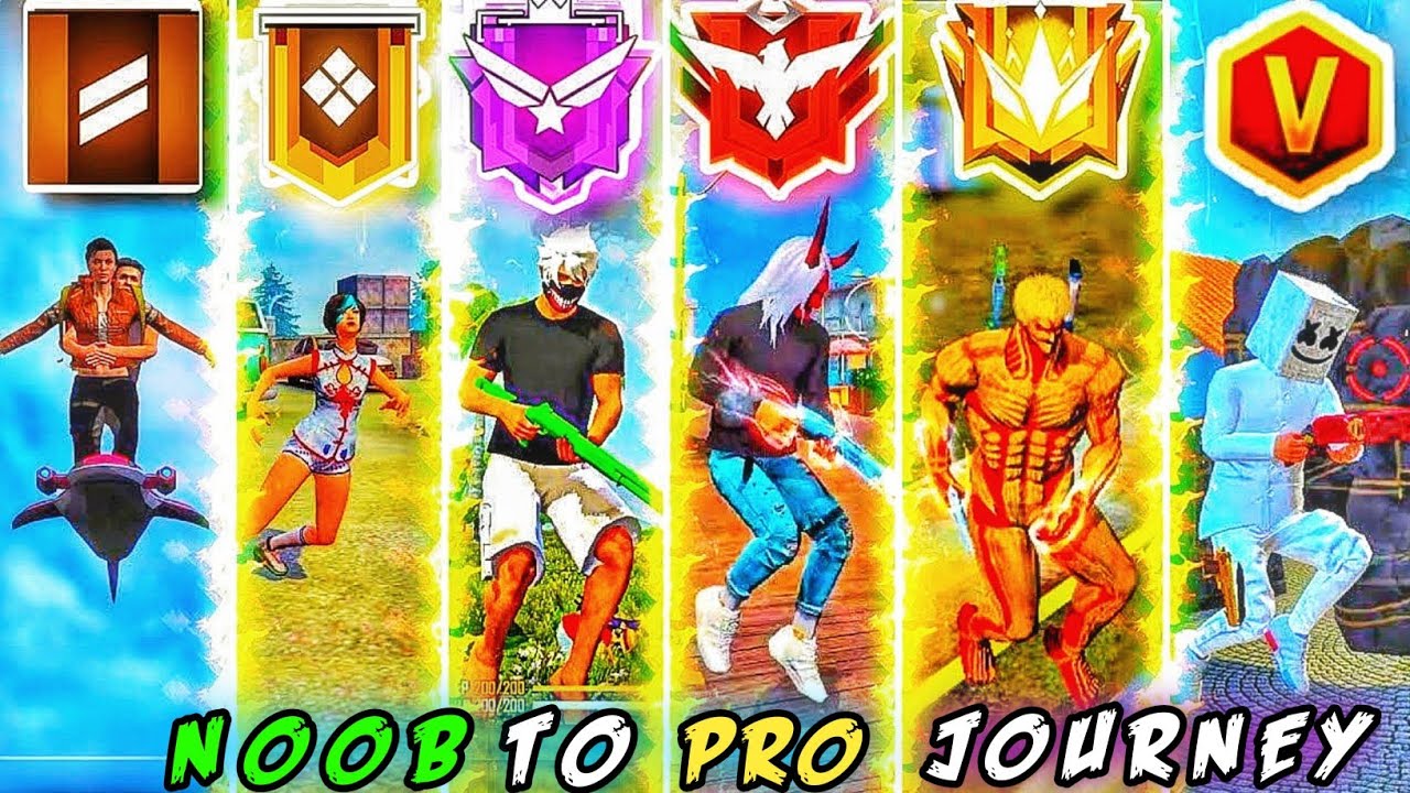 noob to pro journey free fire | noob to pro free fire | noob to pro ...