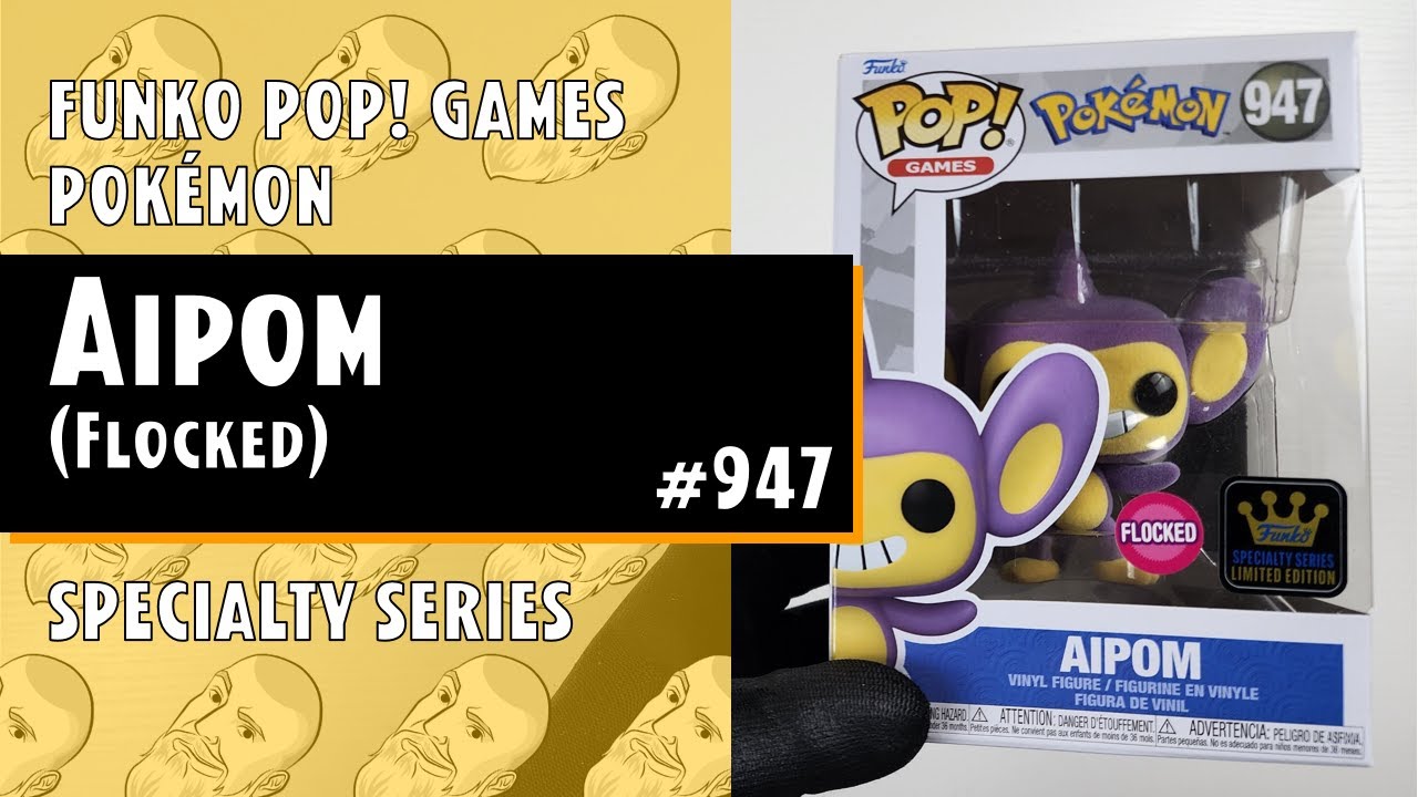 Aipom (Flocked) Funko Pop - 947 - Pokemon - Specialty Series // Just ...