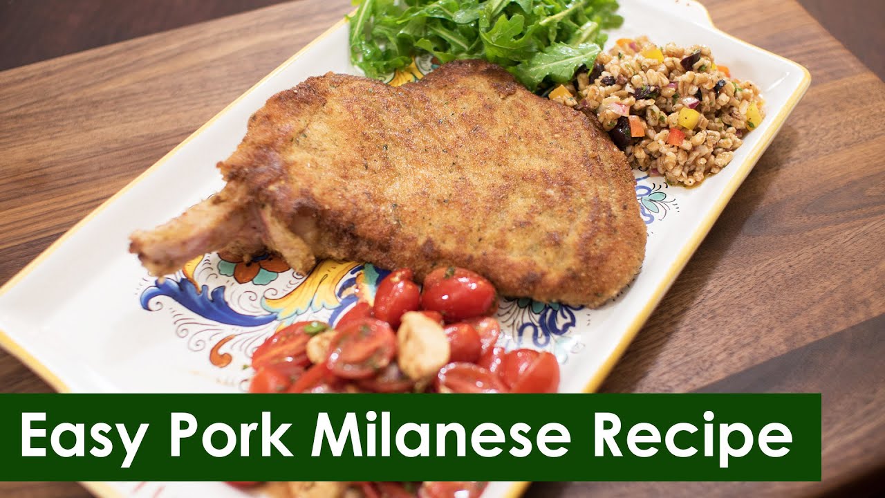 Pork Milanese Recipe | How To Make Pork Chop Milanese - YouTube