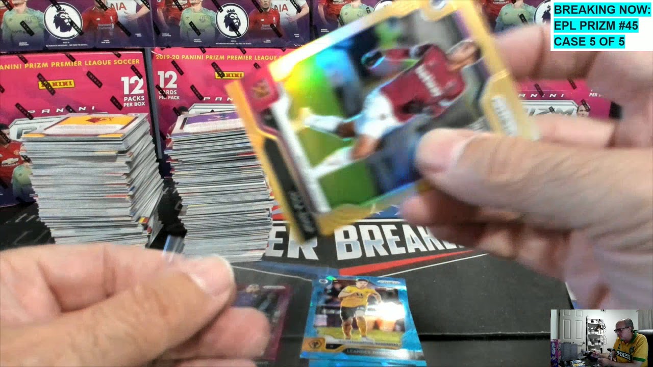 2019-20 PANINI ENGLISH PREMIER LEAGUE EPL PRIZM SOCCER 60 BOX 5 CASE ...