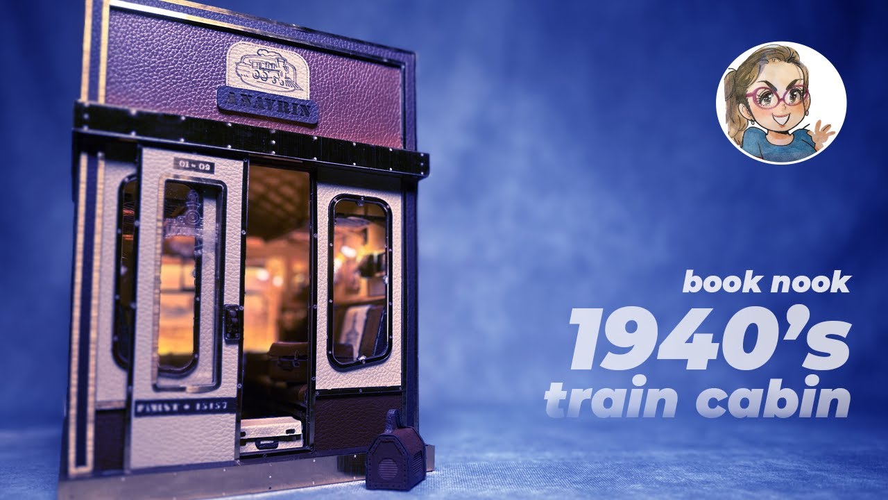 1940's Train Cabin Journey | DIY Miniature Crafts | Book nook by ...