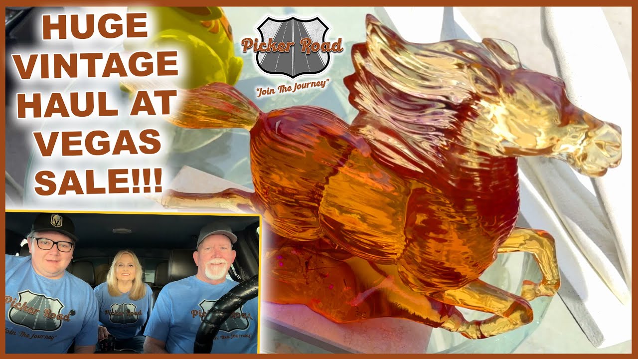 HUGE VINTAGE HAUL AT VEGAS SALE! Join the Journey on Picker Road! - YouTube