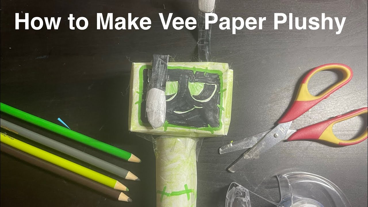 How to make a Vee paper plushy | Dandy’s World - YouTube